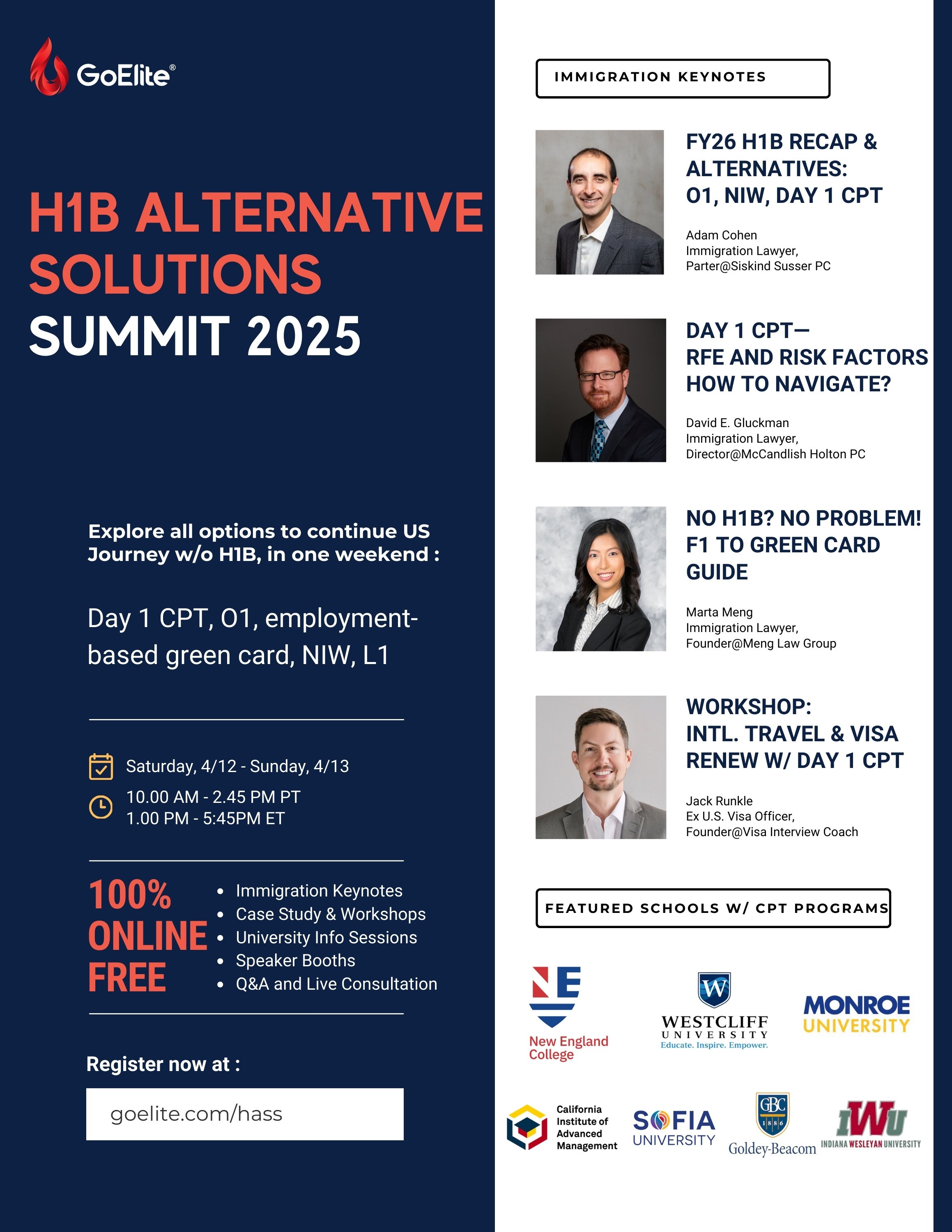 H-1B Alternative Immigration Solutions | Free Master Class | GoElite